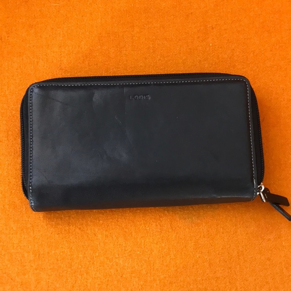 Lodis | Bags | Lodis Tri Compartmented Black Soft Leather Wallet | Poshmark